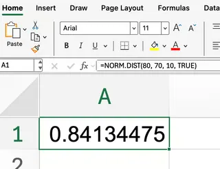 A Guide to the NORM.DIST Function in Excel - Formulas vs. AI - Excelmatic