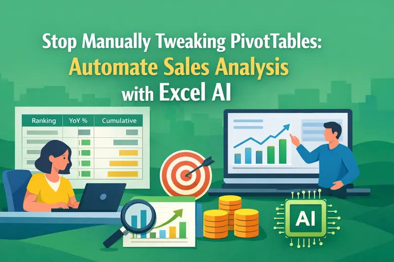 Stop Manually Tweaking PivotTables: Automate Sales Analysis with Excel AI - Excelmatic