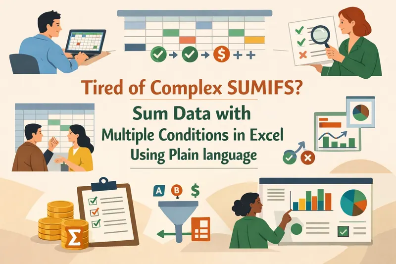 複雑なSUMIFSはもう不要？Excelで複数条件の合計を自然な言葉で行う方法 - Excelmatic