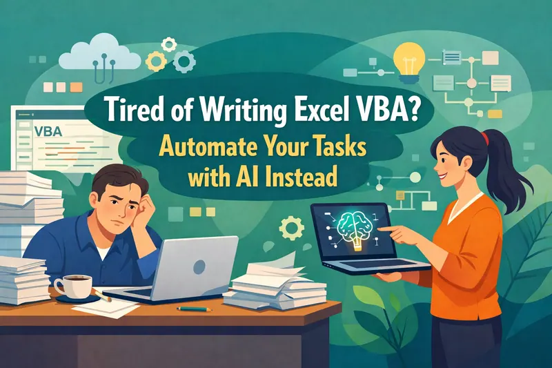 Marre d'écrire du VBA Excel ? Automatisez vos tâches avec l'IA ...