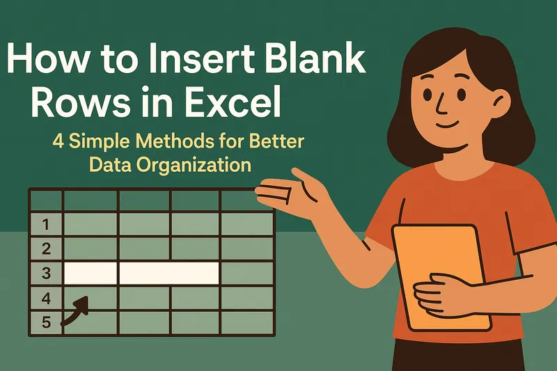 How to Insert Blank Rows in Excel: 4 Simple Methods for Better Data ...